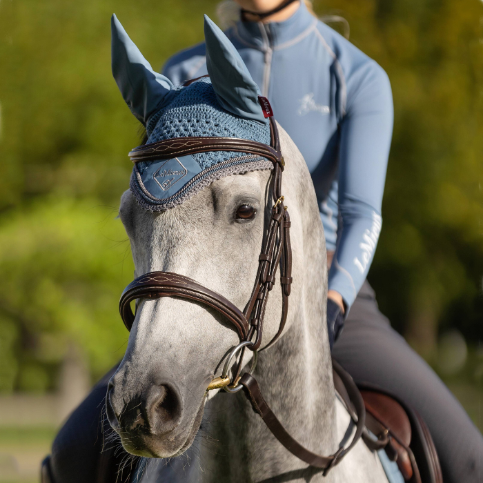 LeMieux Classic Ear Bonnet, Ice Blue – M & M Tack Shop